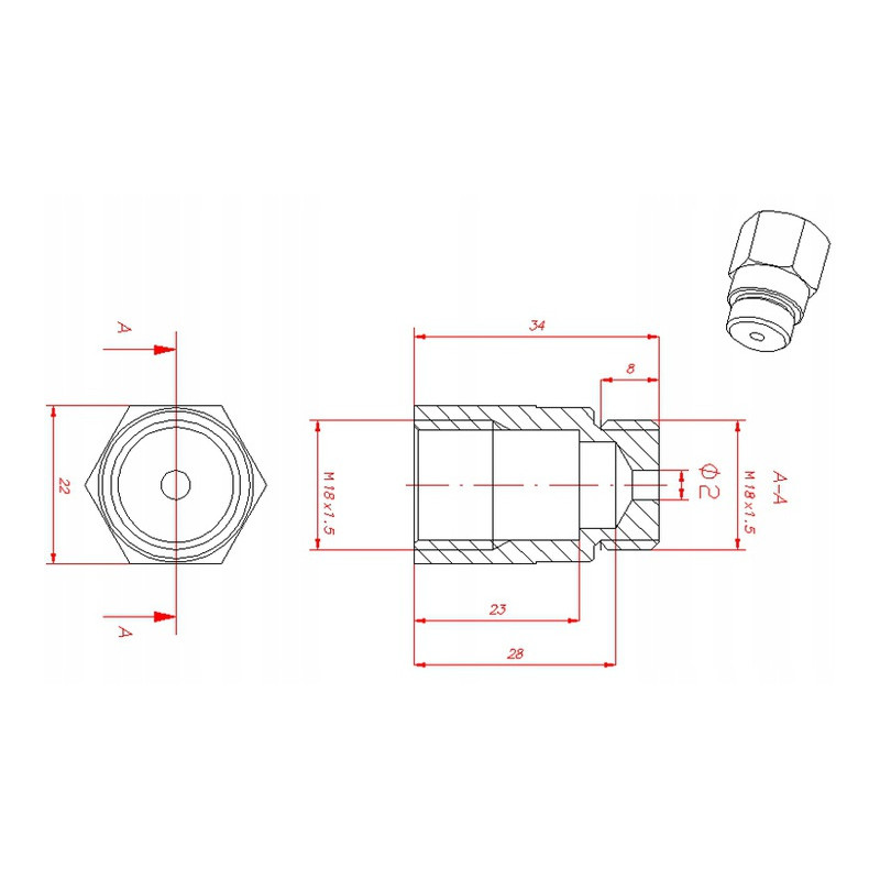 310 Prosty emulator drugiej sondy lambda ocynkowany D2 - ADITECH